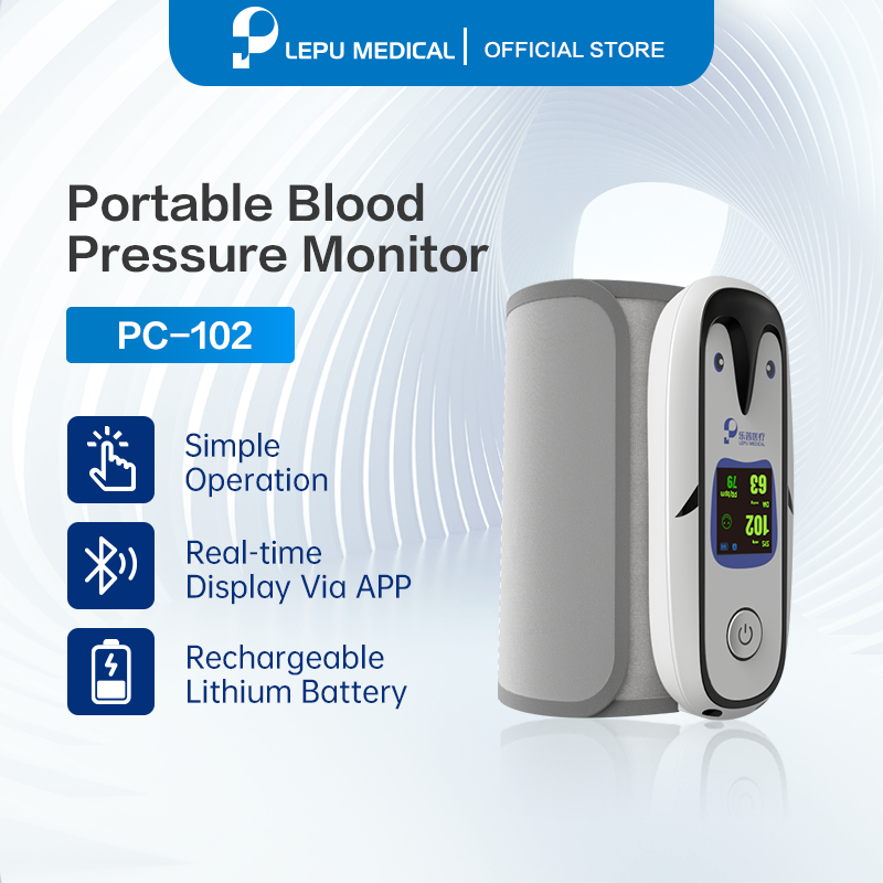 Lepu Medical Rechargeable Bluetooth Upper Arm Wearable Blood Pressure ...