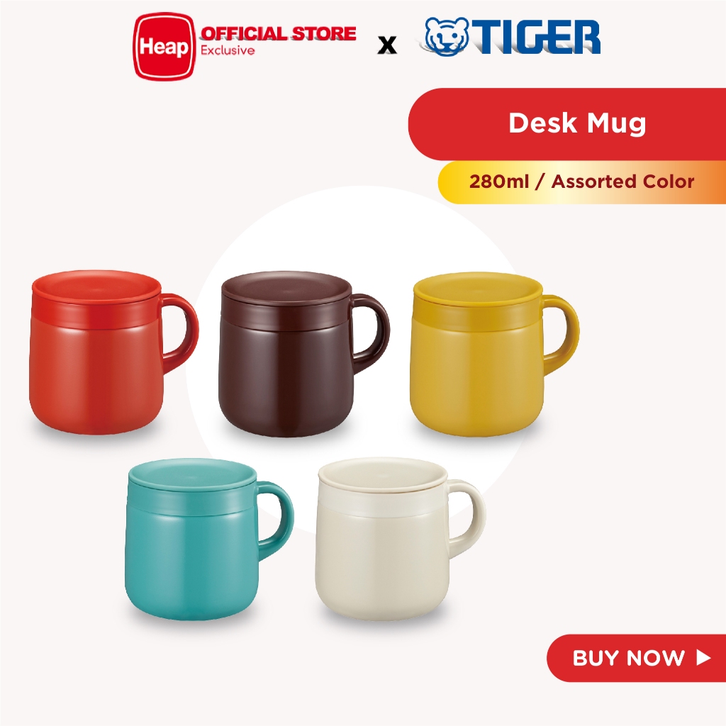 Tiger Brand Stainless Steel Desk Mug - Assorted Color (280ML) [Model ...