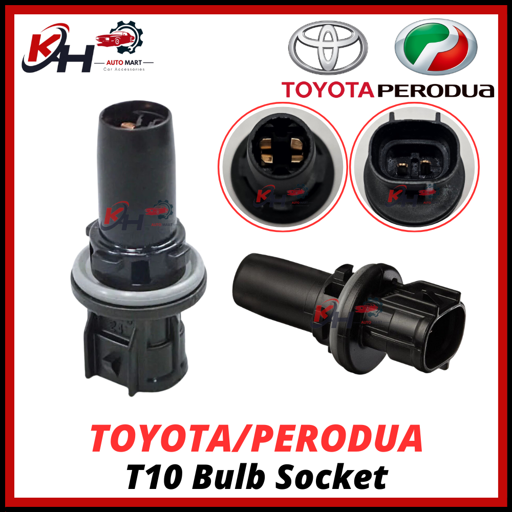 ORIGINAL PERODUA TOYOTA T10 Bulb Holder Socket Plug n play Car Lamp ...