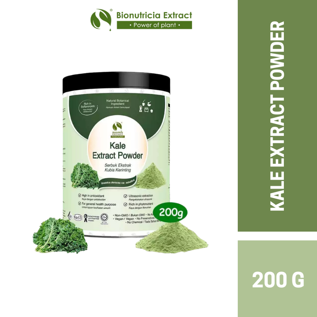 Bionutricia Kale Standardized Extract Powder (200g) Rich Vitamin K ...