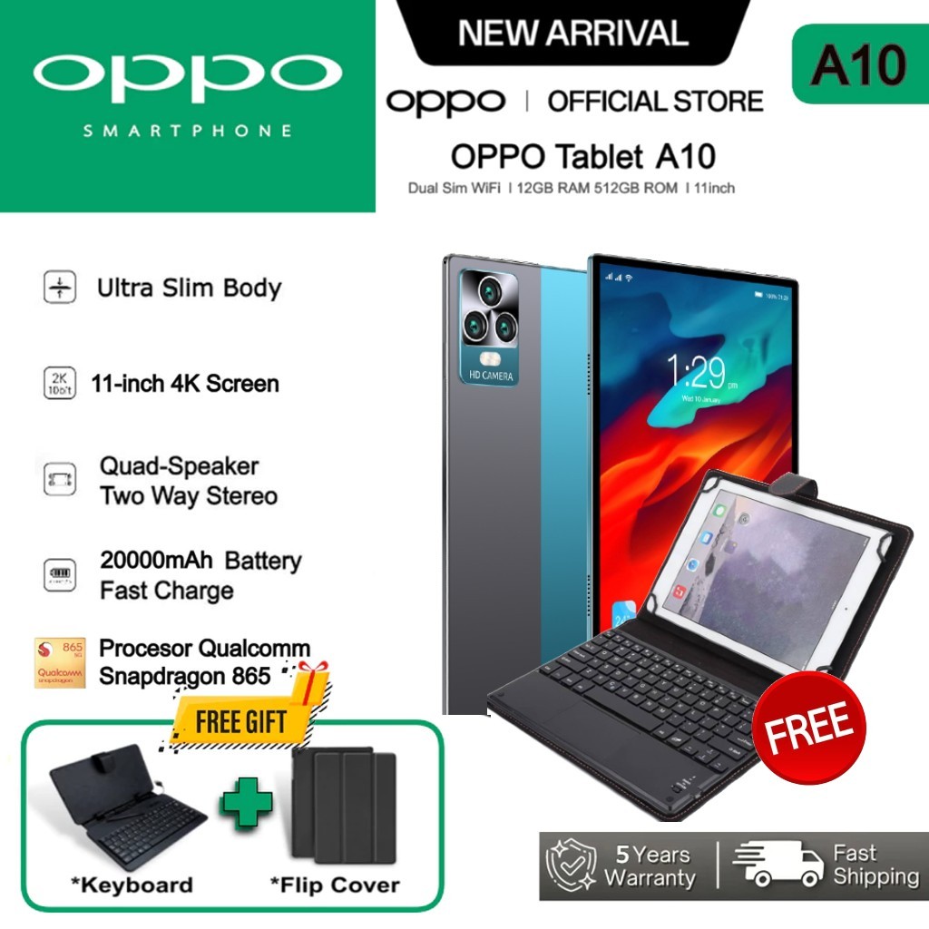 🔥5YEAR WARRANTY 🔥5G Tablet A10 l 12 Inch Tab l 12GB+512GB HD Tablet ...