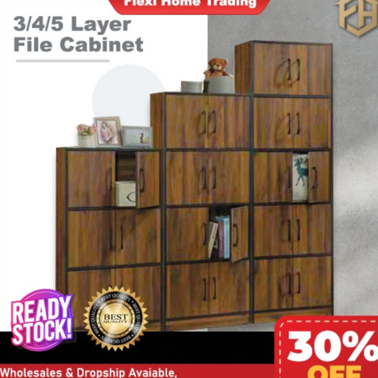 3 Layer/4 Layer/5 Layer Multipurpose File Cabinet / Storage Cabinet ...