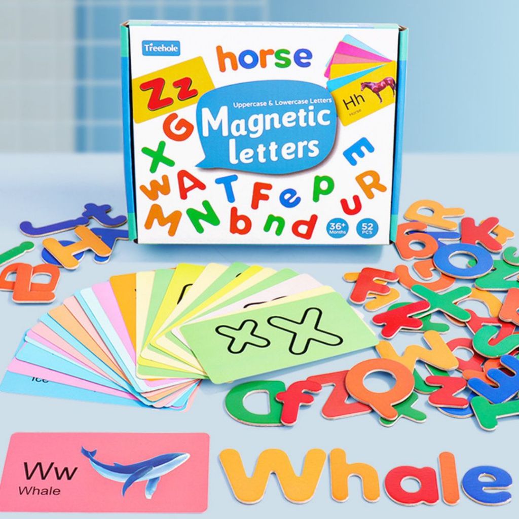 auntiecroco | Magnetic Alphabet Matching Game Cards | 52 Alphabet ...