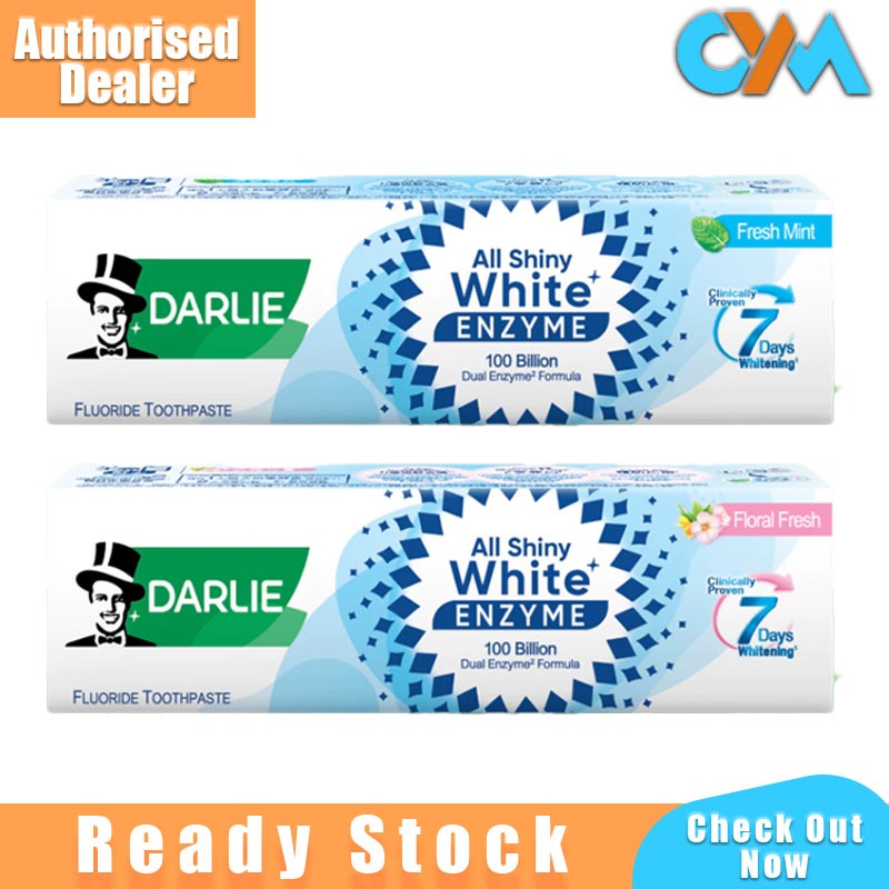 Darlie All Shiny White Supreme Toothpaste 120g Floral Fresh Fresh Mint ...