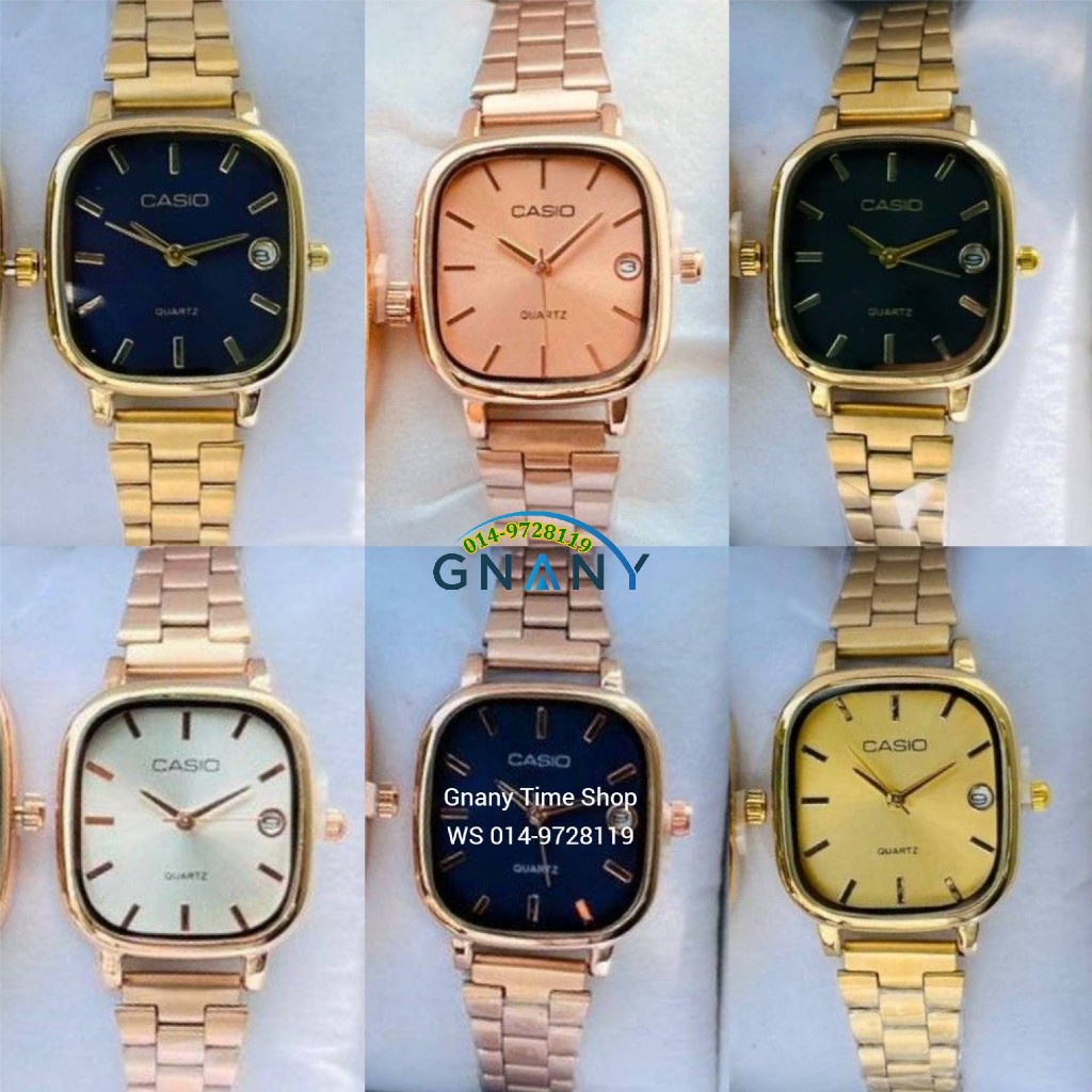 Casio Vintage Quartz Stainless steel Date With Box Watch | Shopee Malaysia
