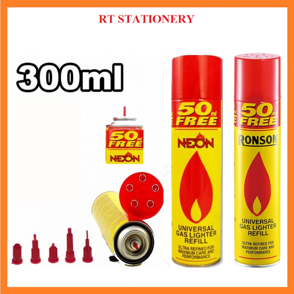 Ronson Gas Lighter Refill Butane Gas Lighter Refill for Lighter 18ml/300ml (Ready Stocks ...