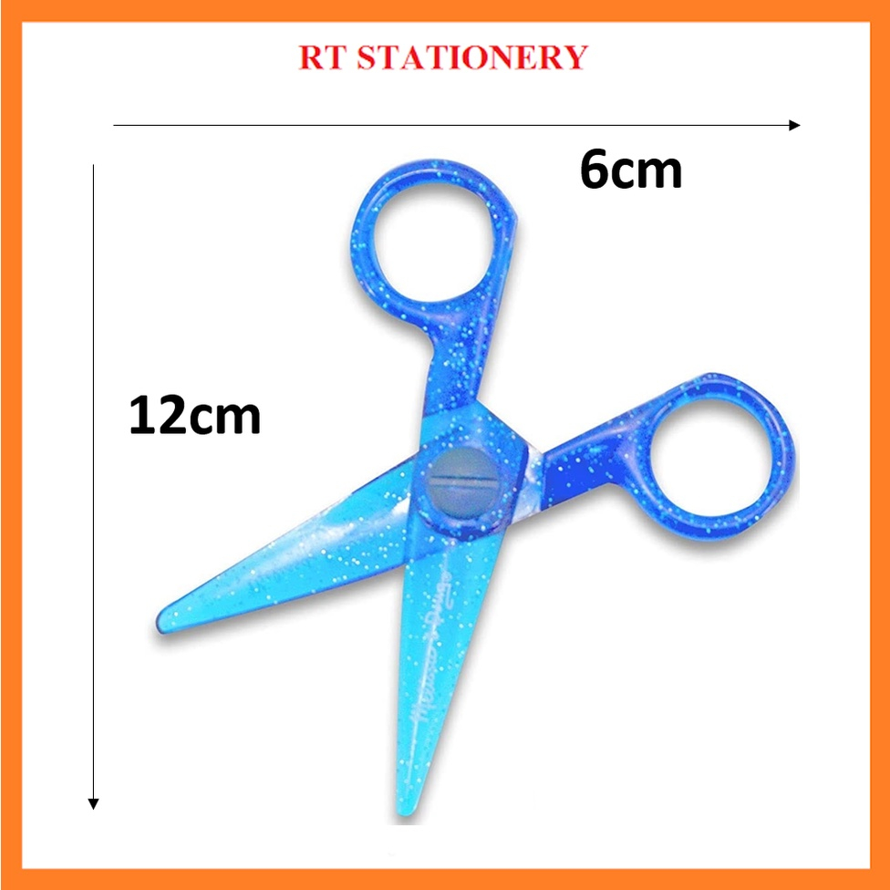 Plastic Crystal Safe Scissors For Children and Student DIY Portable ...