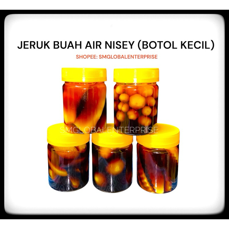 Jeruk Buah Air Nisey Botol Kecil / Jeruk Gula Melaka 250g++ | Shopee ...