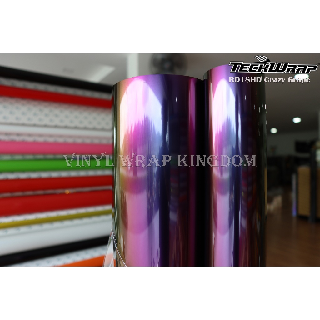 Teckwrap USA Premium RD18HD CRAZY GRAPE - Car Wrap Film RD17 MATTE BIKE ...