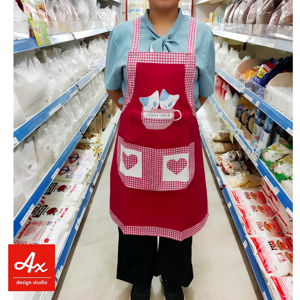 High-Quality Fabric Apron - kitten in a teacup / Apron Kitchen with ...