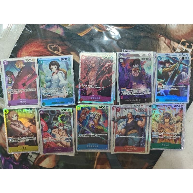 One Piece OPTCG OP09 SR Sanji Lim Shanks Black Beard Mohawk Koala ...