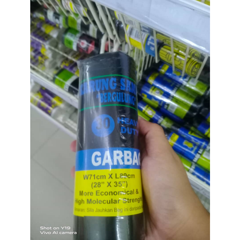 PLASTIC SAMPAH / KARUNG SAMPAH / GARBAGE BAG ROLL L | Shopee Malaysia