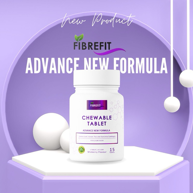 FIBREFIT ADVANCE💯 ORI HQ DETOX CHEWABLE SLIMMING NURFELLA /sekat selera ...