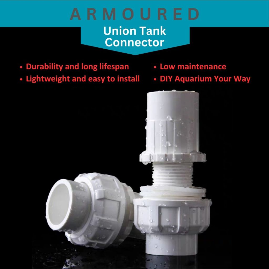 PVC Union Tank Connector Pipe Water Drainage Fitting Inlet and Outlet ...