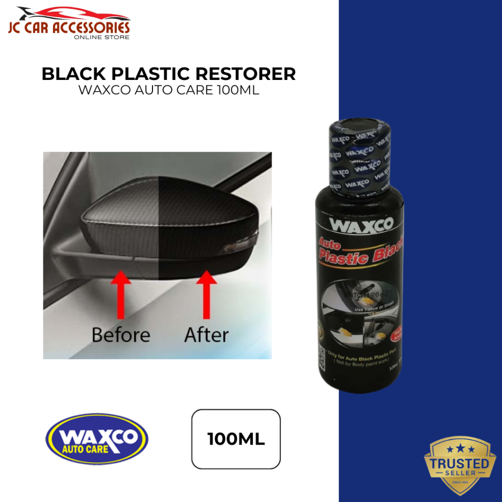 WAXCO Black Plastic Restore Car Rubber & Bumper Restorer, Kembalikan ...