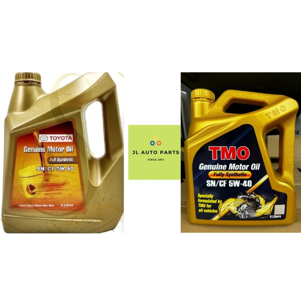 Toyota/Toyota Motor Oil (TMO) SN/CF 5W40 FULLY SYNTHETIC ENGINE OIL 4L ...