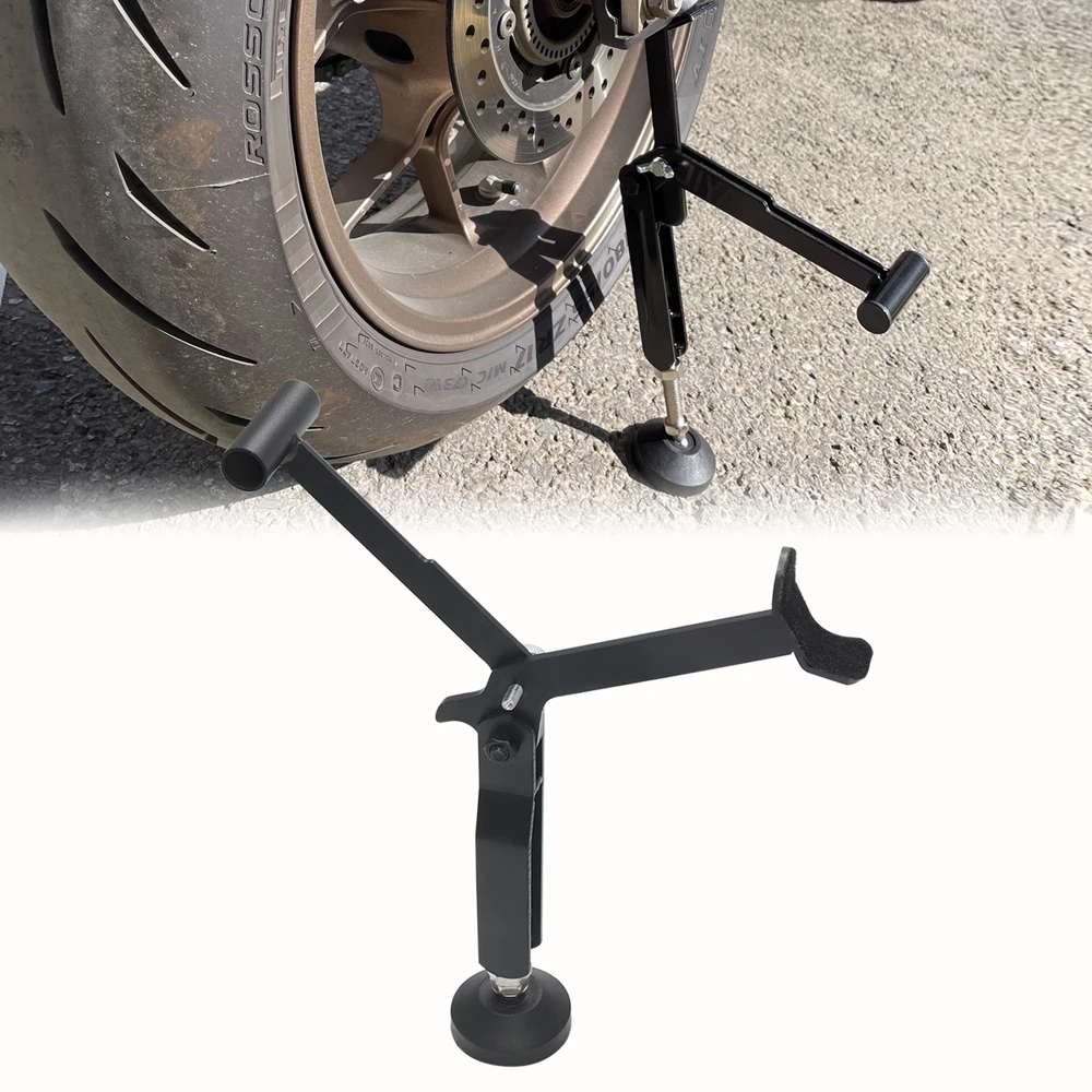 UNIVERSAL PORTABLE MOTORCYCLE PADDOCK STAND / MINI MOBILE LIPAT POCKET ...