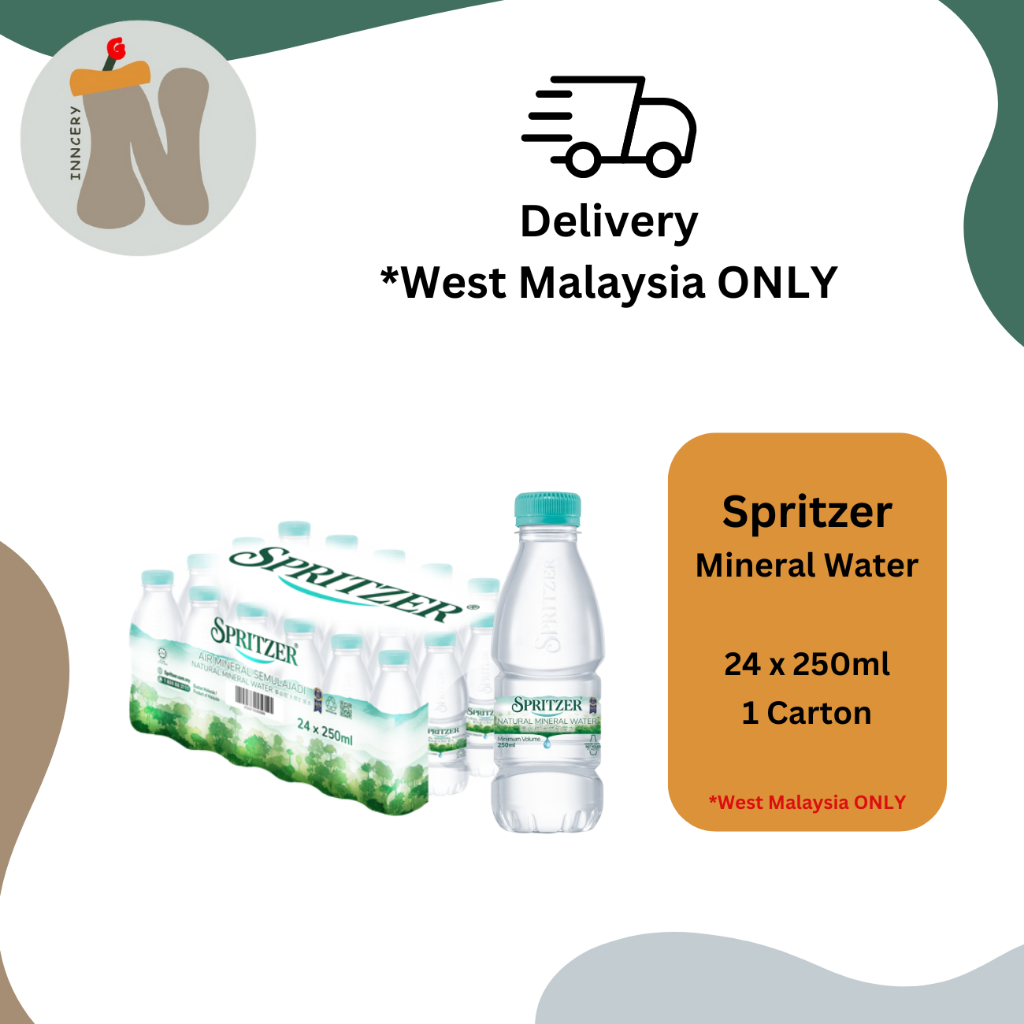 Spritzer Natural Mineral Water 24 x 250ml (1-6Cartons) | Shopee Malaysia