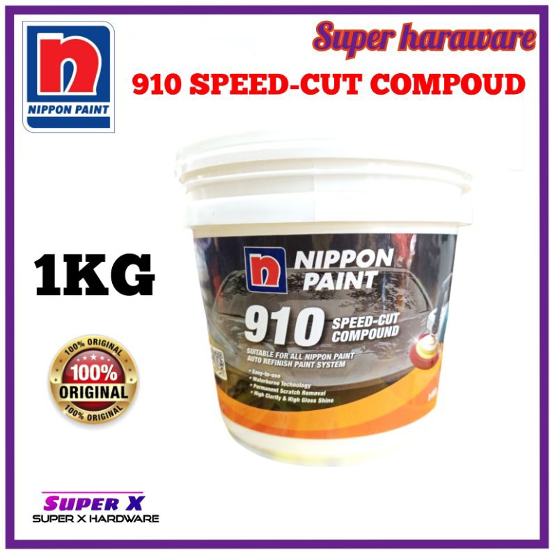 Nippon Paint 910 Speed-Cut Compound 1KG/Ubat Polish Kereta/Car Scratch ...