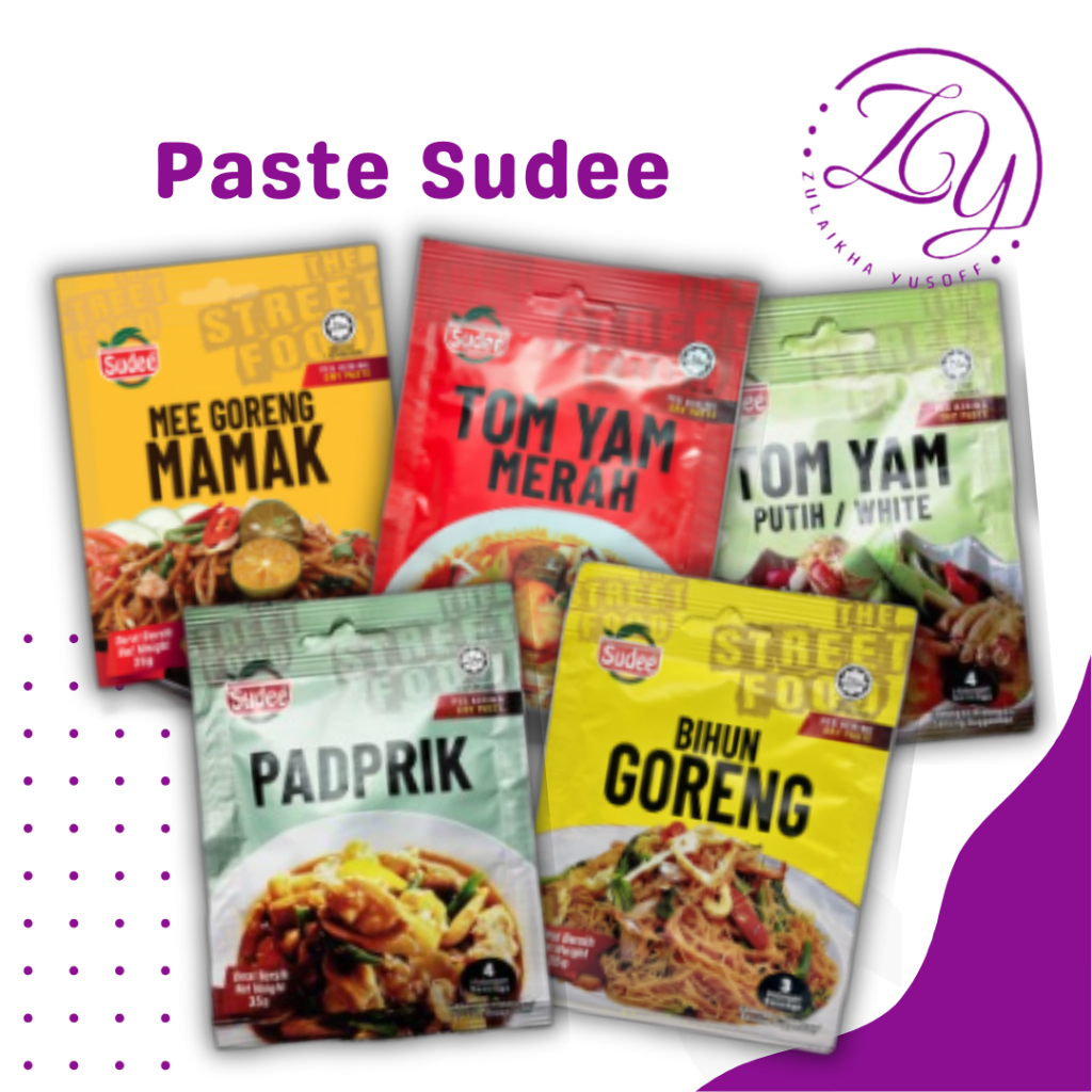 Paste / Perencah Sudee (tom yam / bihun / nasi goreng / salted egg / buttermilk / mee goreng ...