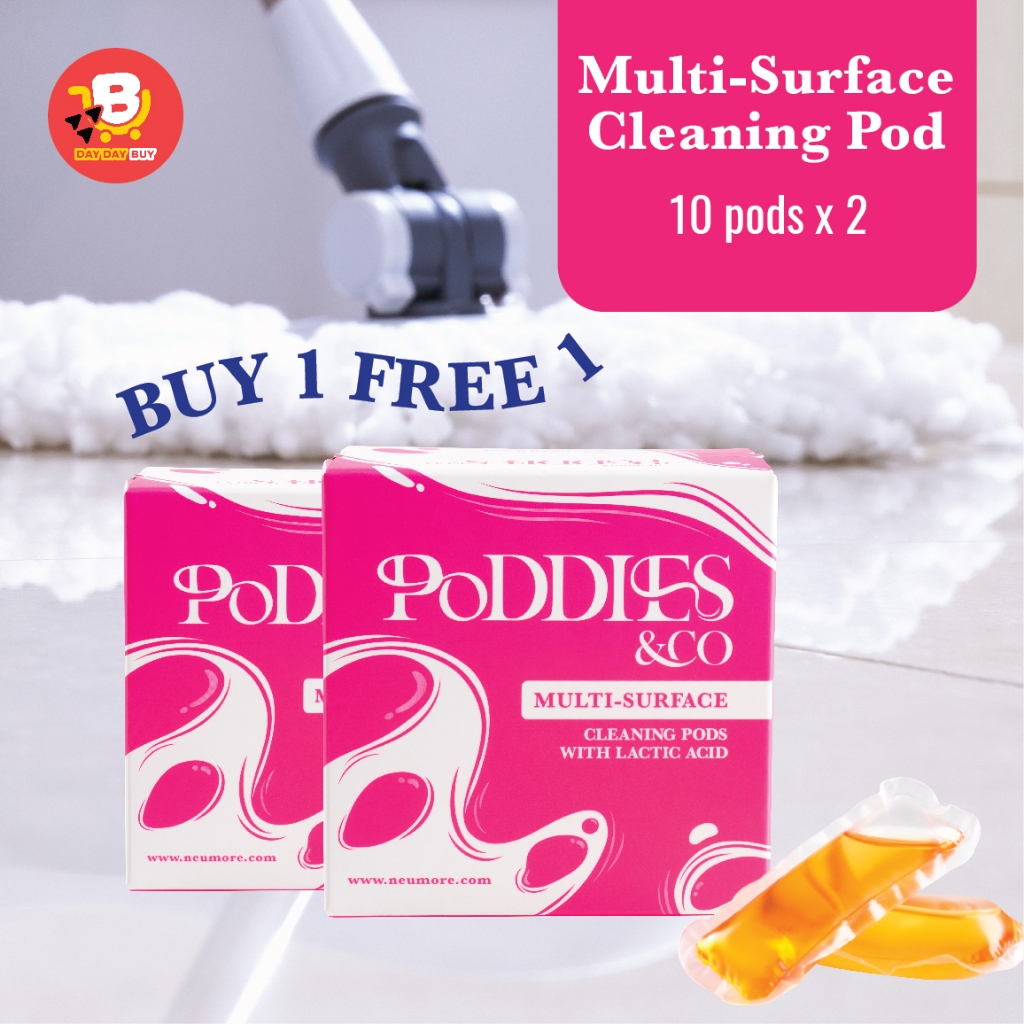 [BUY 1 FREE 1] Poddies & Co MultiSurface Concentrated Cleaning Pods (10 ...