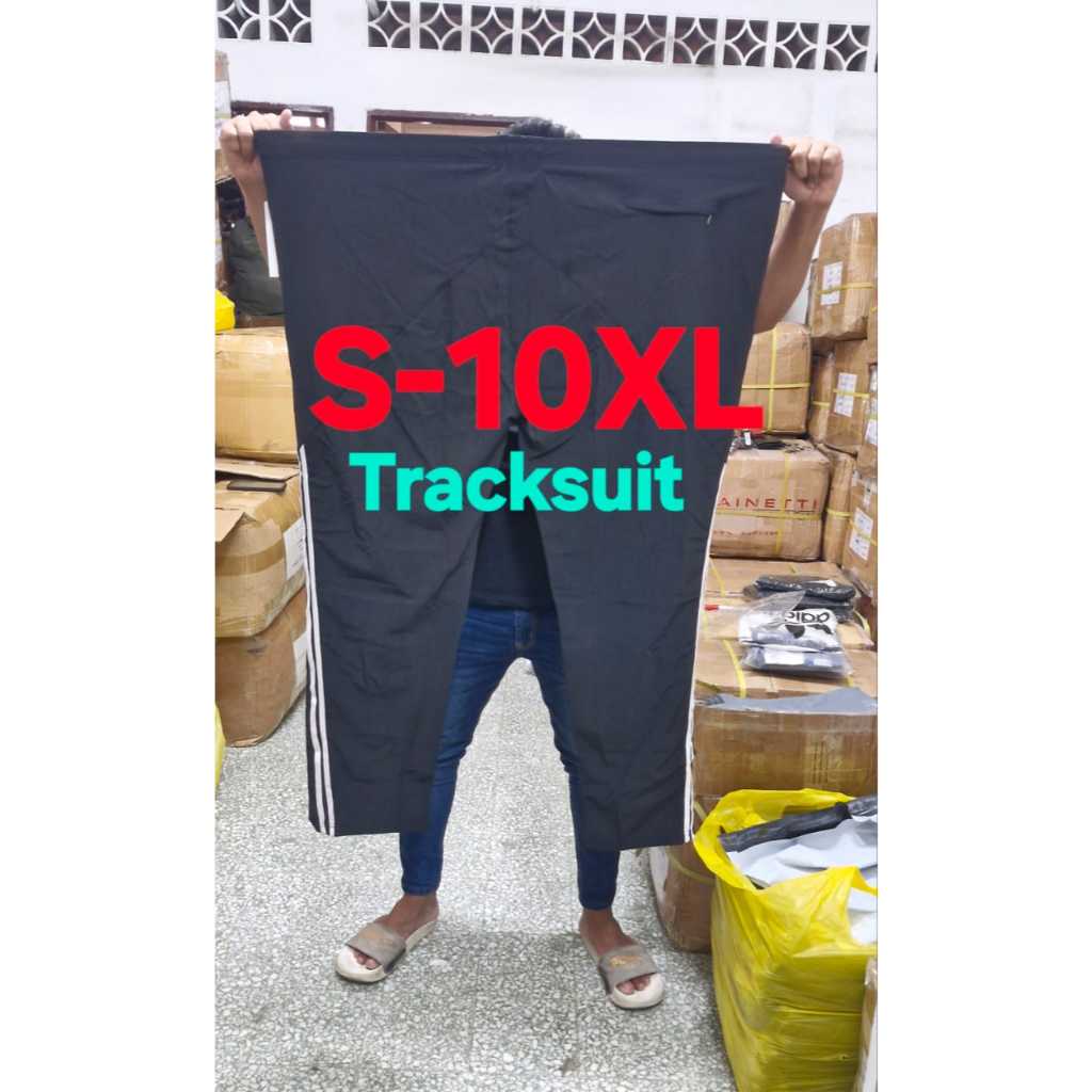 (S-10XL)Tracksuit BIG SIZE track suit lelaki perempuan SELUAR SUKAN TRACK SUIT | Shopee Malaysia