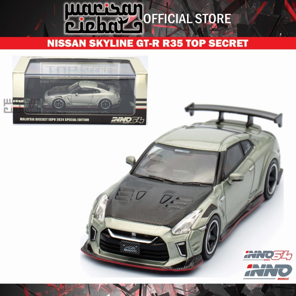 Inno Models Inno64 1/64 Nissan Skyline GT-R (R35) Top Secret Tokyo Auto ...