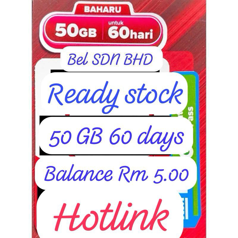MAXIS | HOTLINK SIM CARD | INTERNET DATA 50 GB | Shopee Malaysia