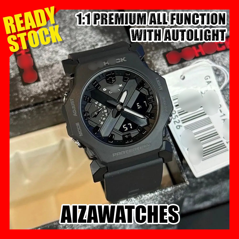 STOCK MY 1:1 PREMIUM CASIO G-SHOCK TMJ BLACK GA-2300 BNB FIT ORI ...
