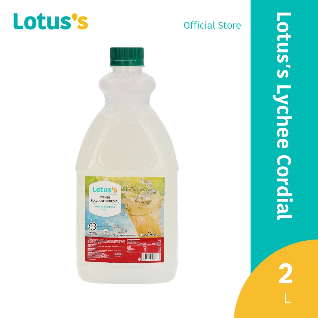 Lotus's Lychee Flavoured Cordial 2L | Shopee Malaysia