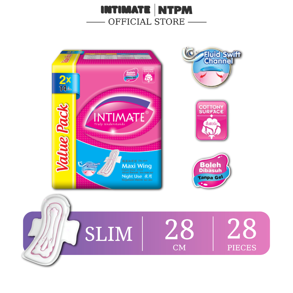 Intimate Night Maxi Wing 280mm (2 x 14pcs) | Shopee Malaysia