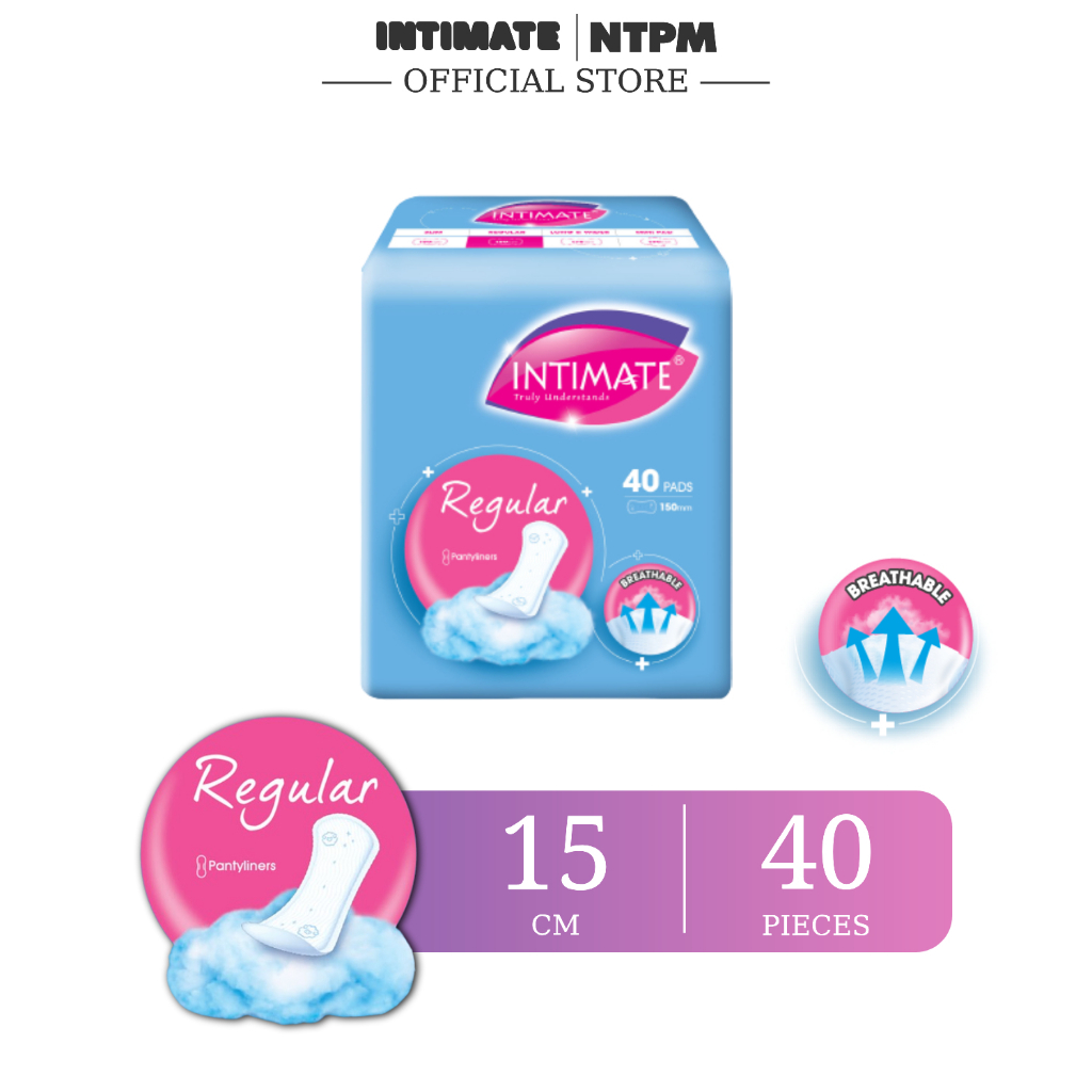 Intimate Regular Pantyliner 150mm (40's) | Shopee Malaysia