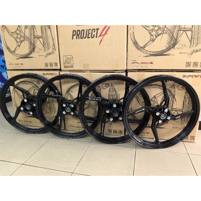 SUPERFLY V2 Y15 Y16 LC5S PROJECT4 4 LEG RIM 4 KAKI 1616-17 SPORT RIM ...