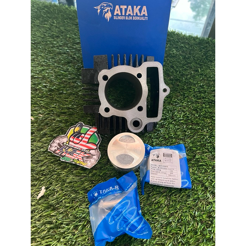 ATAKA RACING BLOCK HONDA EX5 HIGH POWER STANDARD 53mm 56mm COMPLATE SET ...