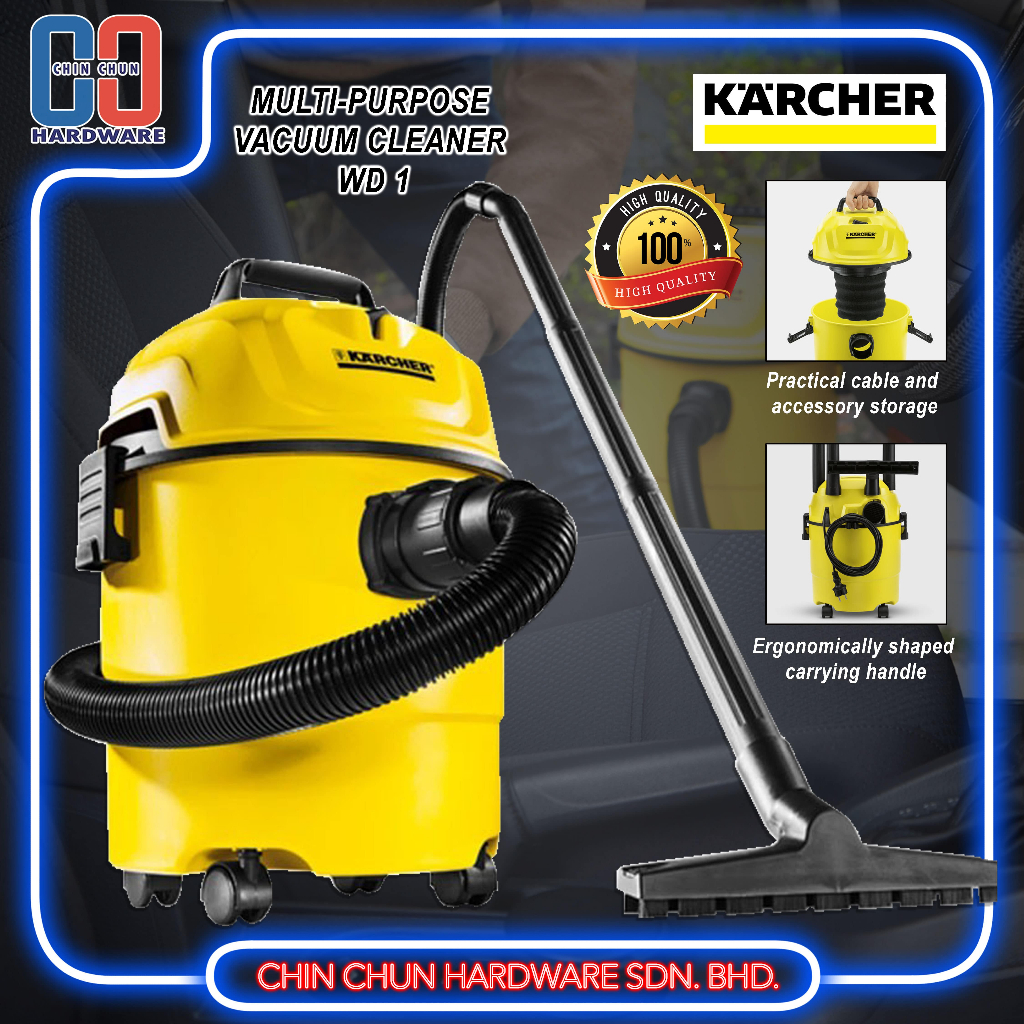 KARCHER WD1 CLASSIC 15L HOME VACUUM CLEANER & BLOWER|WET & DRY VACUUM ...