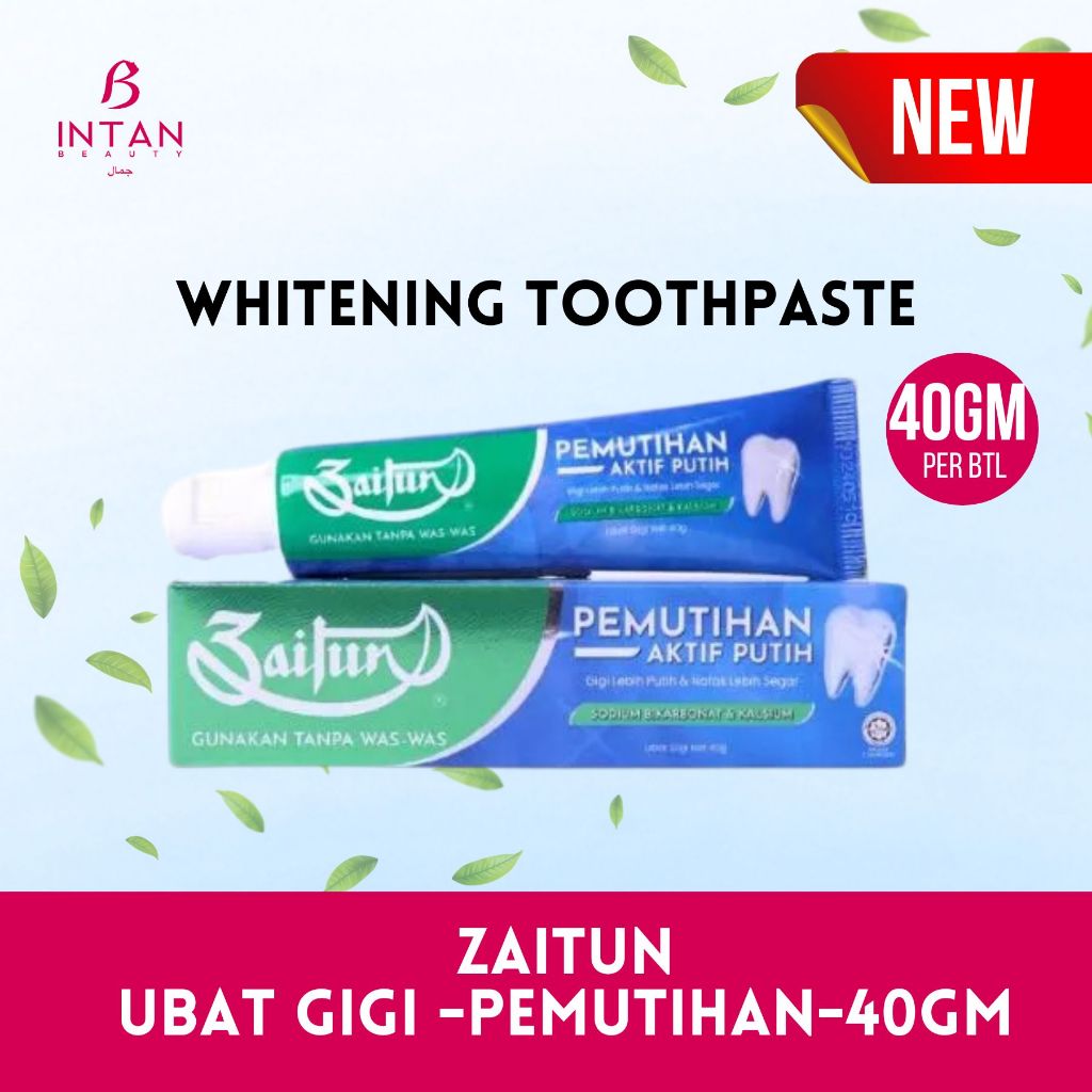 Zaitun Ubat Gigi -Whitening Toothpaste (Pemutihan) - Travel Set / Twin ...