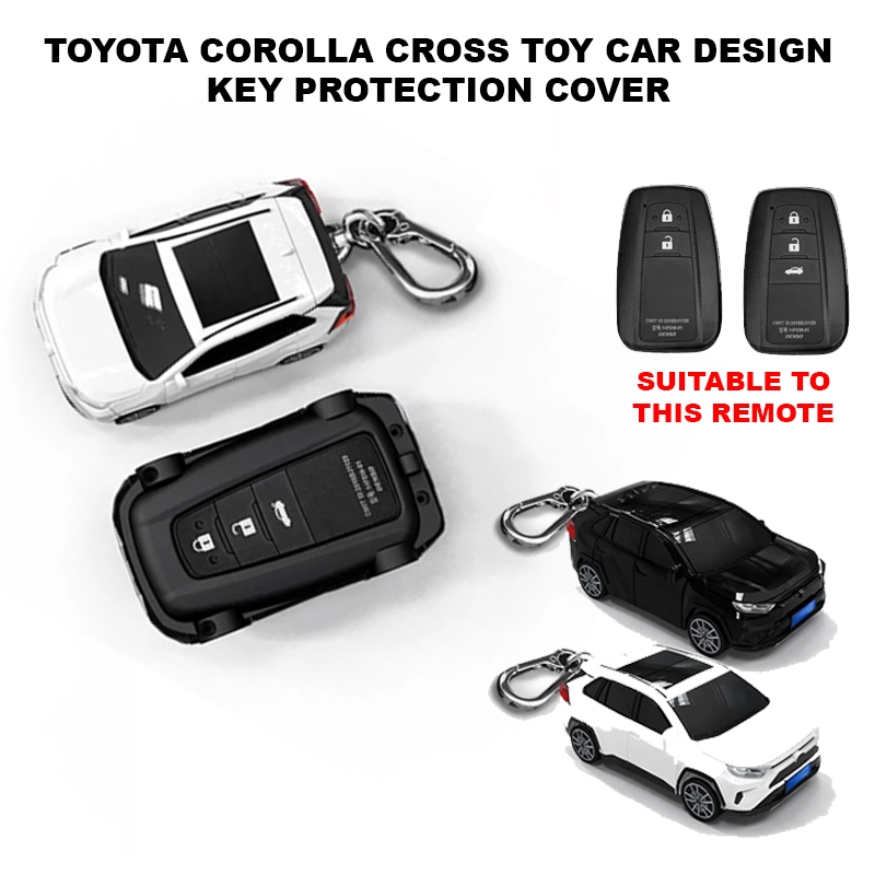 MOOGU Toyota Corolla Cross TOY CAR Design Car Key Remote Protection Key ...
