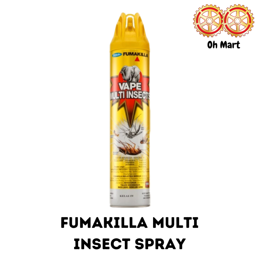 Fumakilla Vape Multi Insect Spray Racun Serangga Aerosol (AE) -270ml ...