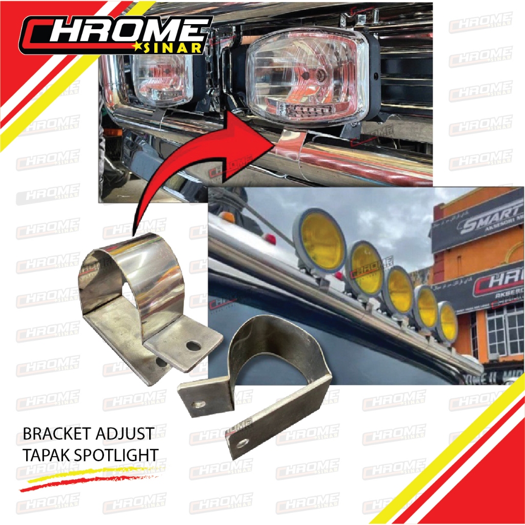 SPOTLIGHT- BRACKET CUSTOM BAR ATAS STAINLESS STEEL | Shopee Malaysia