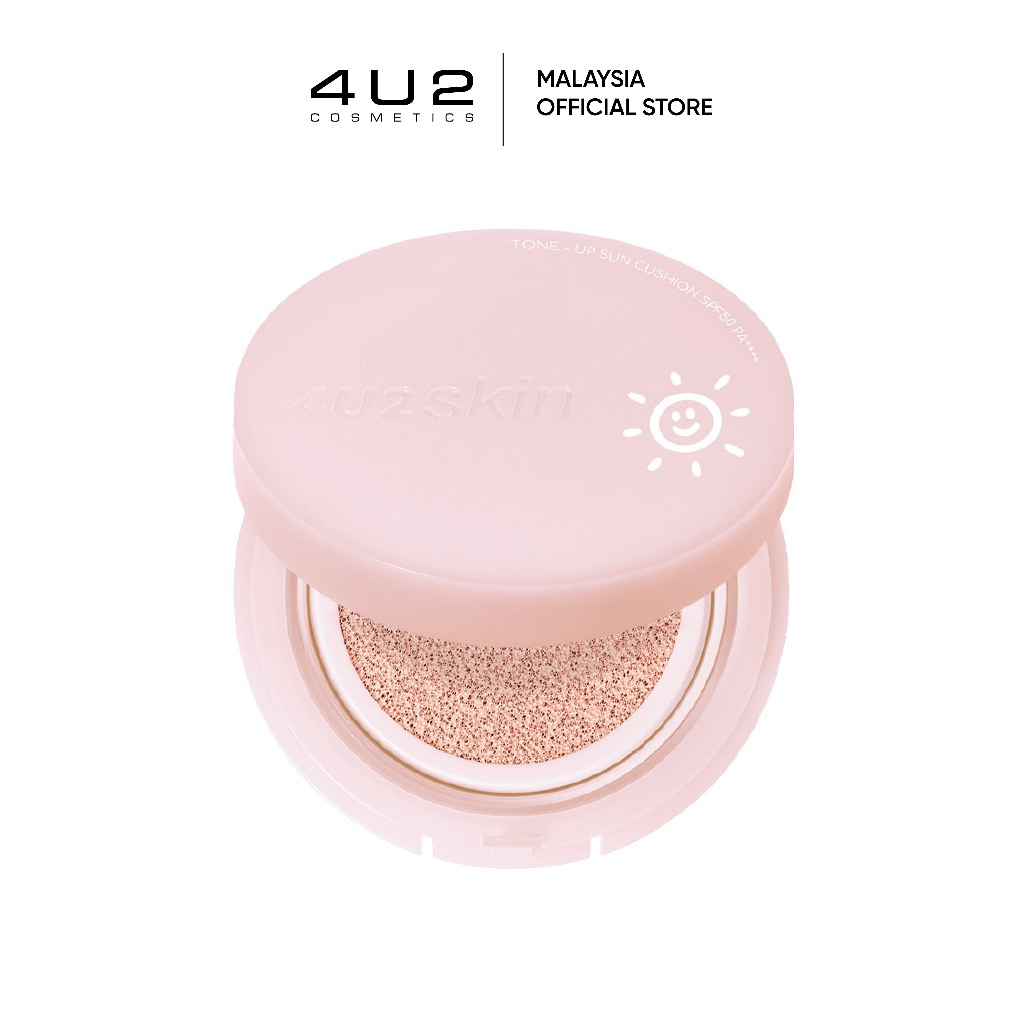 4U2 SKIN Tone-up Sun Cushion SPF50 PA+++ | Shopee Malaysia