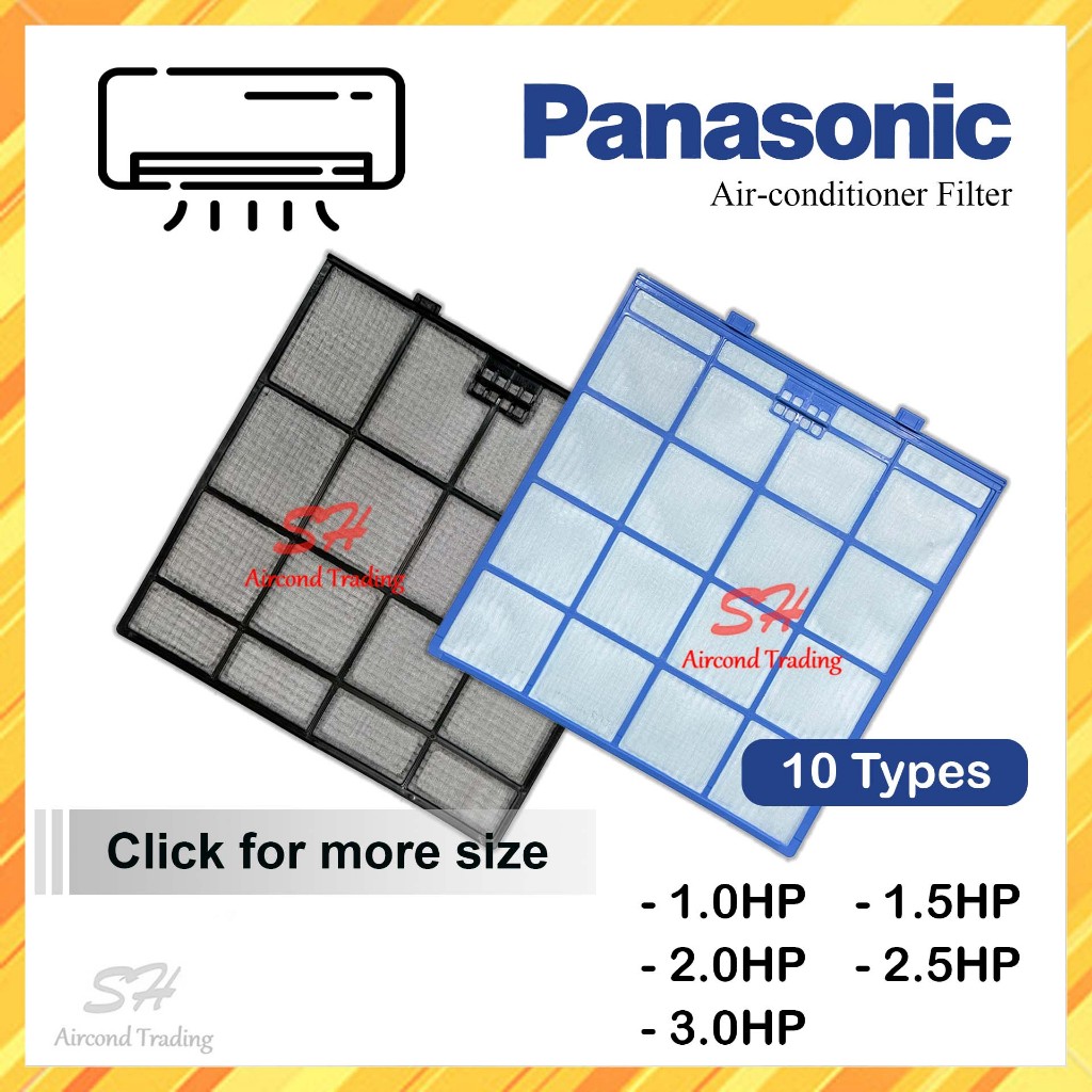 [1pcs] Original Panasonic Aircond Filter 1.0HP 1.5HP 2.0HP 2.5HP 3.0HP ...