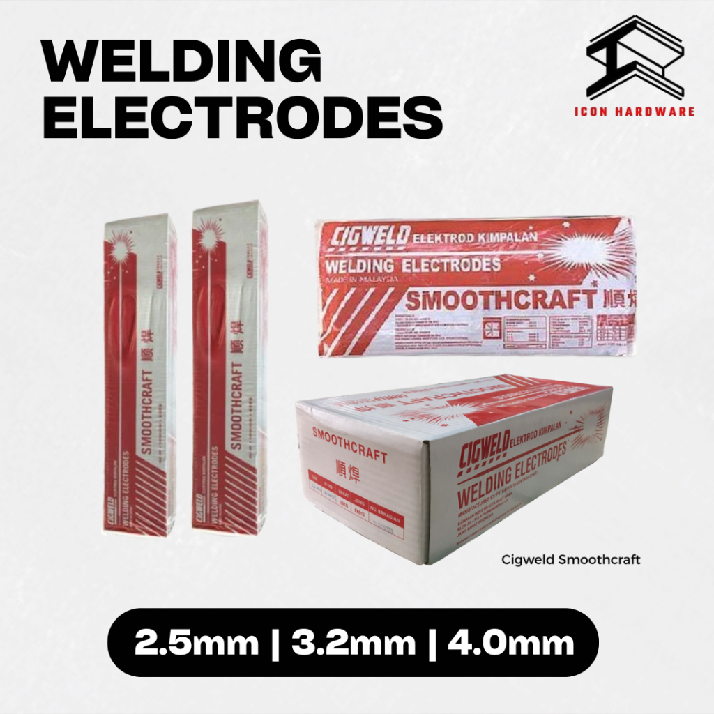 SMOOTHCRAFT (CIGWELD) WELDING ELECTRODE (5KG) | Shopee Malaysia