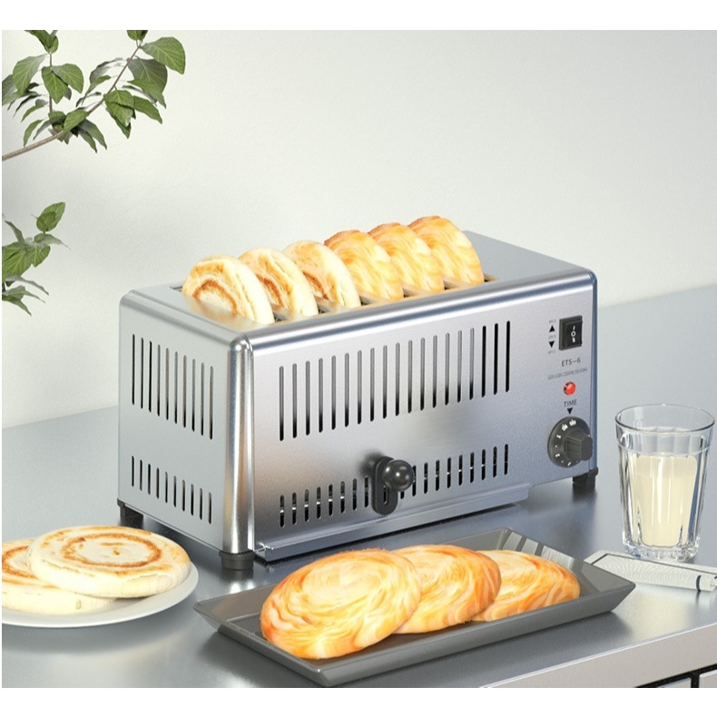 4 Slice 6 Slice Commercial Stainless Steel Bread Toaster MACHINE ...