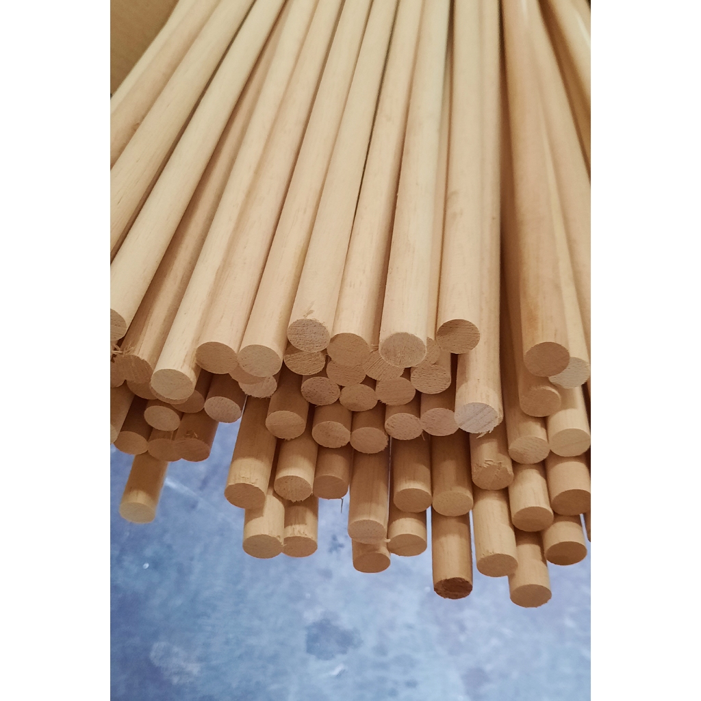 Round Wooden Stick Wood Dowel DIY Arts Craft Stick Tanglung Stick ...