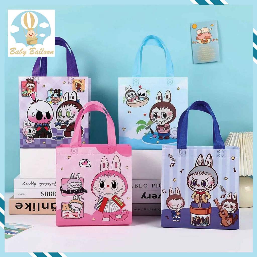 Labubu Non Woven Bag Birthday Party For Kids Door Gift Bag Children's ...