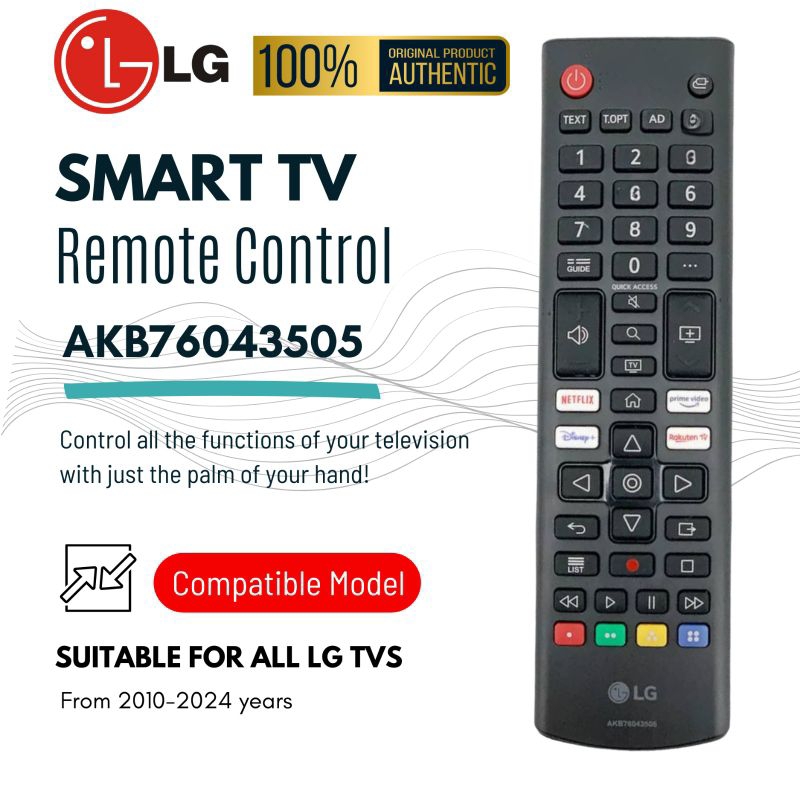 LG ORIGINAL Smart Tv Remote Control Netflix, Prime Video, Disney+,TV LG ...