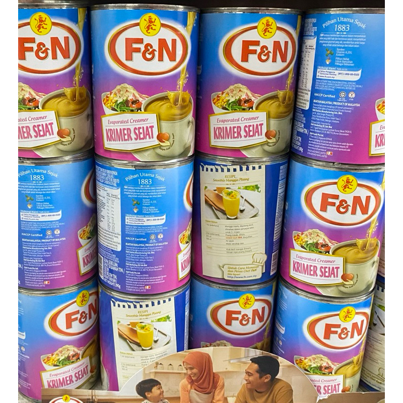 KRIMER SEJAT F&N SUSU TIN EVAPORATED CREAMER 390G | Shopee Malaysia