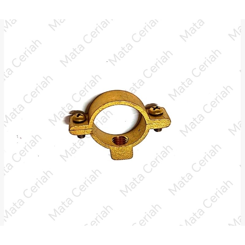 Fit 22mm & 28mm OD Tube Brass M10 Pipe Clamp Support Hanger Fixed ...