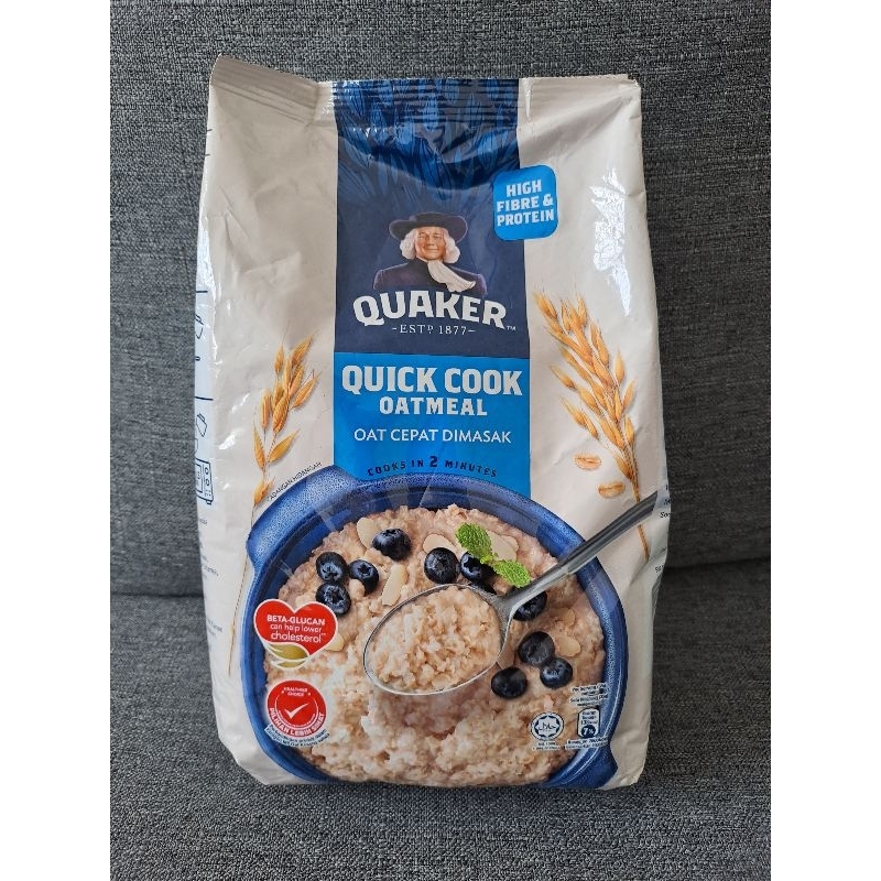 Quaker Quick Cook Oatmeal/ Oatmeal Cepat Dimasak (800g) | Shopee Malaysia