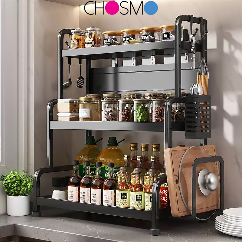 Kitchen Spice Rack Kitchen Rak Dapur Rak Rempah Stainless Steel ...